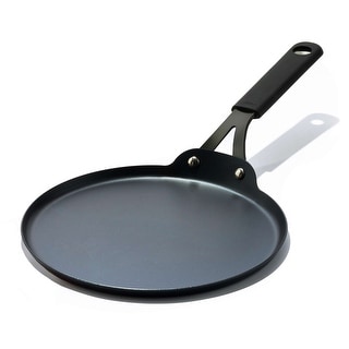 OXO Black Steel Crepe Pan 10" w/ Silicone Sleeve - Bed Bath & Beyond ...
