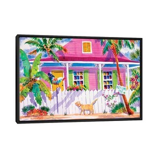 iCanvas "Key West Characters" by Ellen Negley Framed Canvas Print - Bed ...