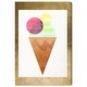 Wynwood Studio 'Icey Cone' Food and Cuisine Wall Art Canvas Print Ice ...