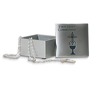 Curata Reflections of Love First Holy Communion Rosary Keepsake Stone ...