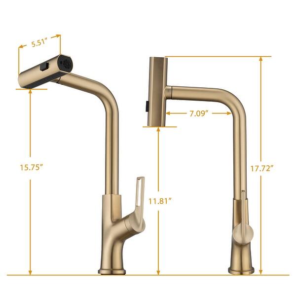Kitchen Waterfall Faucet with Pull Down Sprayer - Bed Bath & Beyond ...
