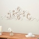 White Wooden Scroll Home Wall Decor with Wood Accents - Bed Bath ...
