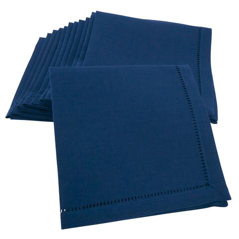 Classic Hemstitch Border Cocktail Napkin (Set of 12) - On Sale ...