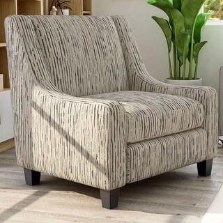 Caledonia Transitional Multi-Colored Chenille Stripe Pattern Armchair ...