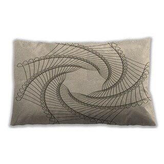 Ahgly Company Patterned Indoor-Outdoor Bullet Shell Brown Lumbar Throw ...