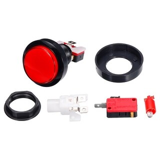 Starts Arcade Buttons ABS Round Button w Light for Game Console DC 12V ...