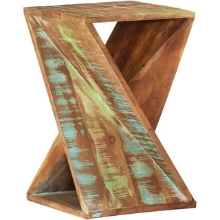 Rustic Twisted Solid Wood Side Table for Living Room, Eco-Friendly ...