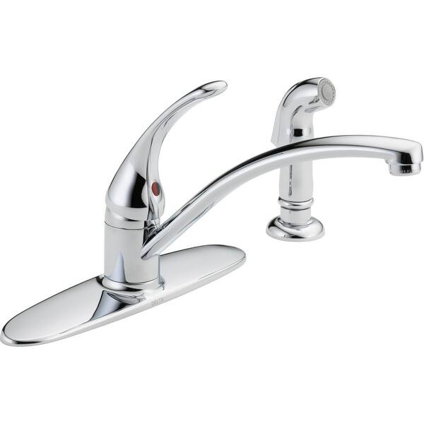 Delta Foundations Kitchen Faucet with Side Spray - Overstock - 16321443