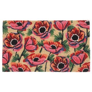 Coir Door Mat (Poppies) - Big - Bed Bath & Beyond - 34079773