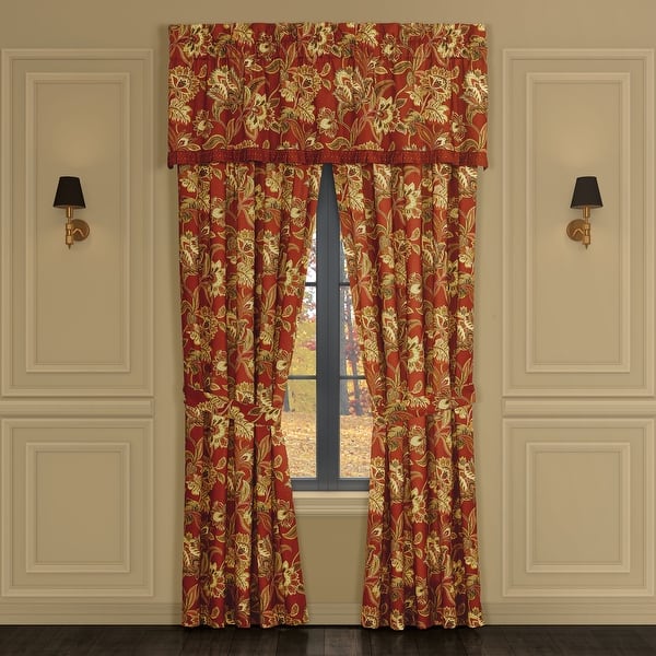 Royal Court Montecito Red 84" Window Panel Pair - Bed Bath & Beyond ...