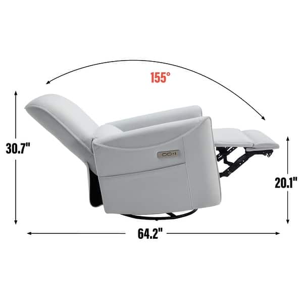 Swivel and Rocker Power Recliner Chair, Heavy Duty Motion Mechanism ...