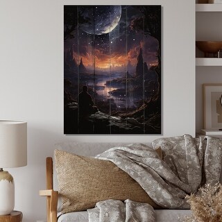 Designart "Astrology Star Gazing Realistic II" Astrology Print on ...