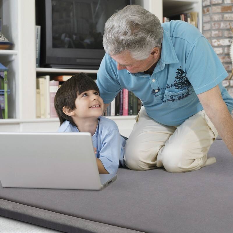 MICRODRY Cushioned Modern Memory Foam Area Rug with Built in Rug Pad ...