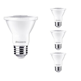 Bulbrite Pack of (4) 7 Watt Dimmable Flood PAR20 Medium (E26) LED Light ...