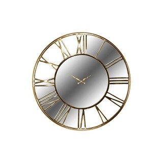 OROA Greyson Gold Aluminum Clock - Bed Bath & Beyond - 37451310
