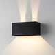 C Cattleya Matte Black Aluminum Rectangular LED Outdoor Wall Sconce ...