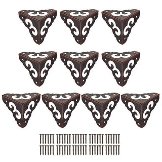 30x30x30mm Metal Box Corner Protectors Edge Guard Iron Copper Tone ...