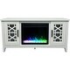 Hanover 56-in. Arcadia Mid-Century Modern Electric Fireplace Heater ...