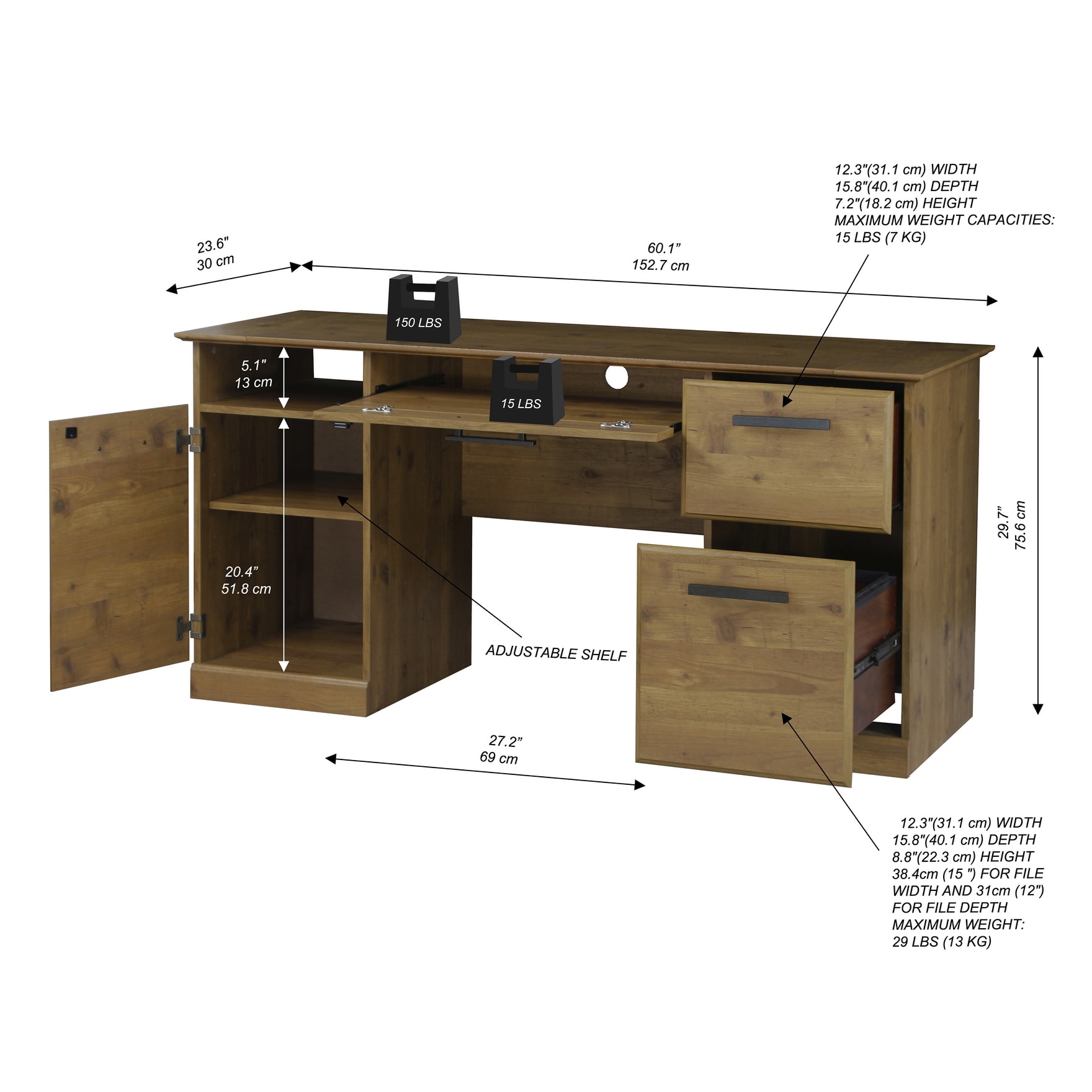 antique pine computer desk