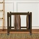 Wooden Rolling Pants Trolley with 16 Hangers - Bed Bath & Beyond - 42377273