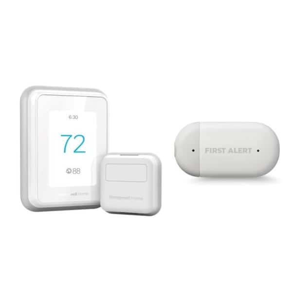 Smart Thermostat + First Alert L1 Wi-Fi Water Leak and Freeze Detector ...