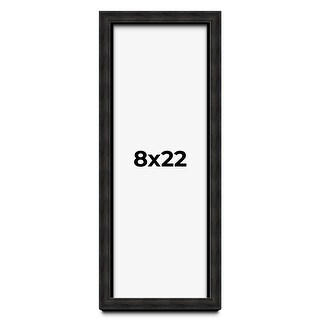 8x22 Shadow Box Black Rustic Barnwood Display Frame | 1.125 Inch Deep ...