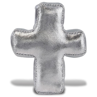 DolliBu Small Silver Cross Plush – Mini Cross Ornament - 3 inches - Bed ...