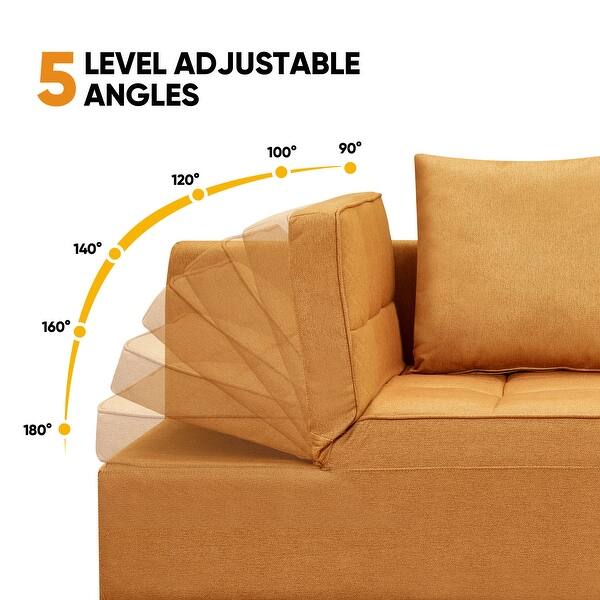 4-in-1 Convertible Sleeper Sofa Bed Chair Folding Sofa Chair Pull Out ...