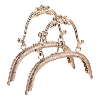 Metal Purse Frames, 6.5" 2Pcs Kiss Lock Clasp Frame for Coin Bag DIY ...