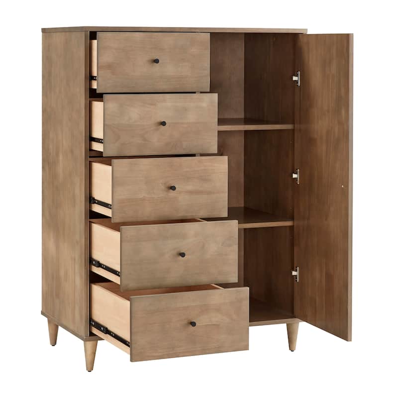 Mallorie Light Charcoal Grey Finish Armoire from iNSPIRE Q Modern ...