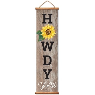 Howdy Indoor/Outdoor Vinyl Hanging Entryway Sign Made in the USA ...