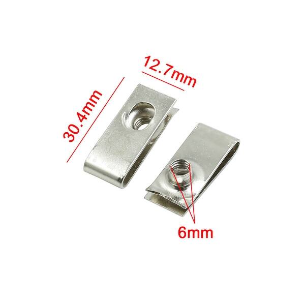 4pcs Metal Spring U-type Clip with Screws Fender Trim Fasteners ...