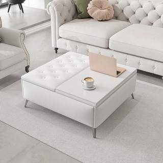 35 inch Wide Square storage benches Coffee Table with Lift Top ...