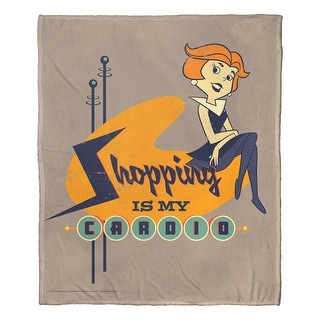 Warner Brothers The Jetsons Shopping Workout Silk Touch Throw Blanket ...