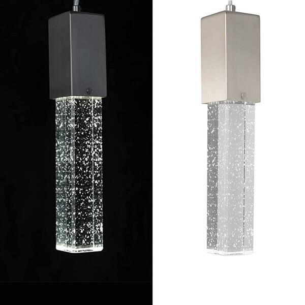 Modern Bubble glass light fixture Crystal pendant lights kitchen island Adjustable Contemporary ...