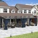 Wall Mounted Gazebo, Outdoor PC Board Roof Canopy Pergola Awnings with ...