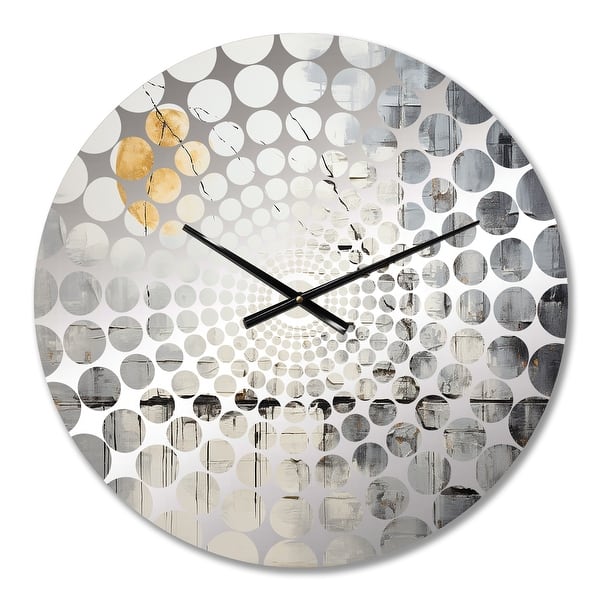 grey stone wall clock
