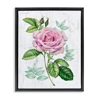 Stupell English Manor Rose Framed Floater Canvas Wall Art Design By ...