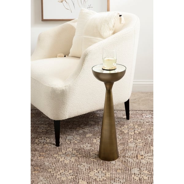 Kate and Laurel Chandon Mirrored Drink Table - On Sale - Bed Bath & Beyond - 37911119