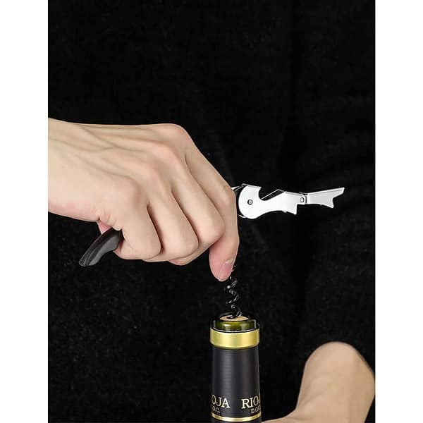 Seahorse Wine Corkscrew Set with Foil Cutter and Opener - Bed Bath ...