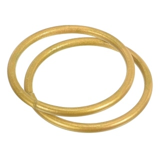 Round Metal Floral Hoop, 2Pcs Plated Wreath Frame Macrame Ring - Bed ...