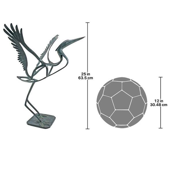 Design Toscano Bird Salute to the Sun Bronze Garden Statue - Bed Bath ...