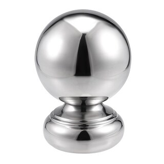 97mm Dia 201 Stainless Steel Hollow Cap Ball w Base for Handrail Stair ...