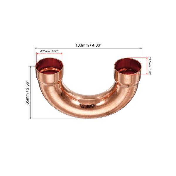 U Shape Elbow 180 Degree Copper Pipe Fitting Welding Solder Connect ...