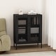Manhattan Comfort Amelia 31.5 Accent Cabinet with 3 Adjustable Shelves ...