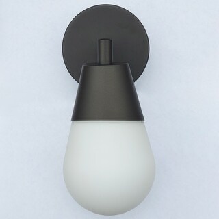 Sunlite Indoor Bronze Tear Drop Style Wall Light Sconce Fixture with ...