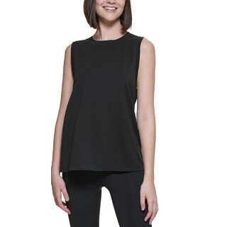 Calvin Klein Women's Dropped Armhole Tank Top Black Size Medium - Bed ...