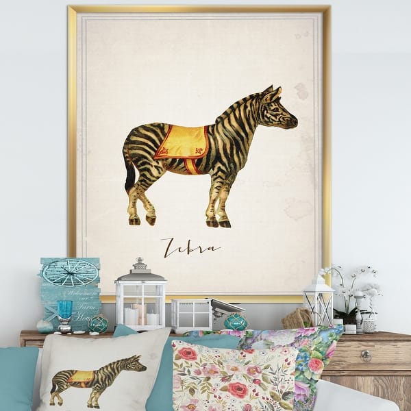 circus animals zebra