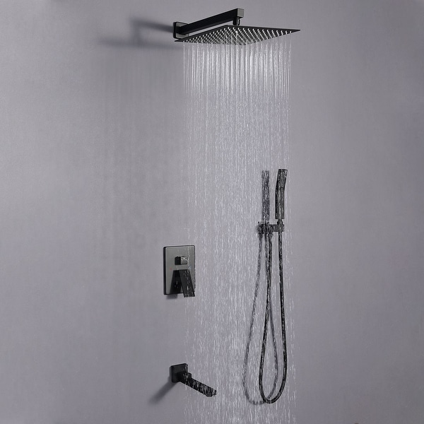 Eridanus Luxury Rainfall Shower System with Tub Spout for Eridanus Luxury Rainfall Shower System with Tub Spout for