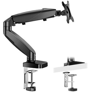 The monitor arm is adjustable for desktop mount and fits 15-27 inch ...